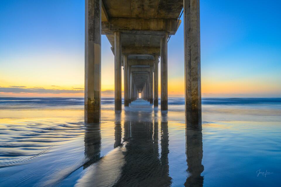 Scripps Pier Ripples Photography Print | Large Format Prints by Jess Lee